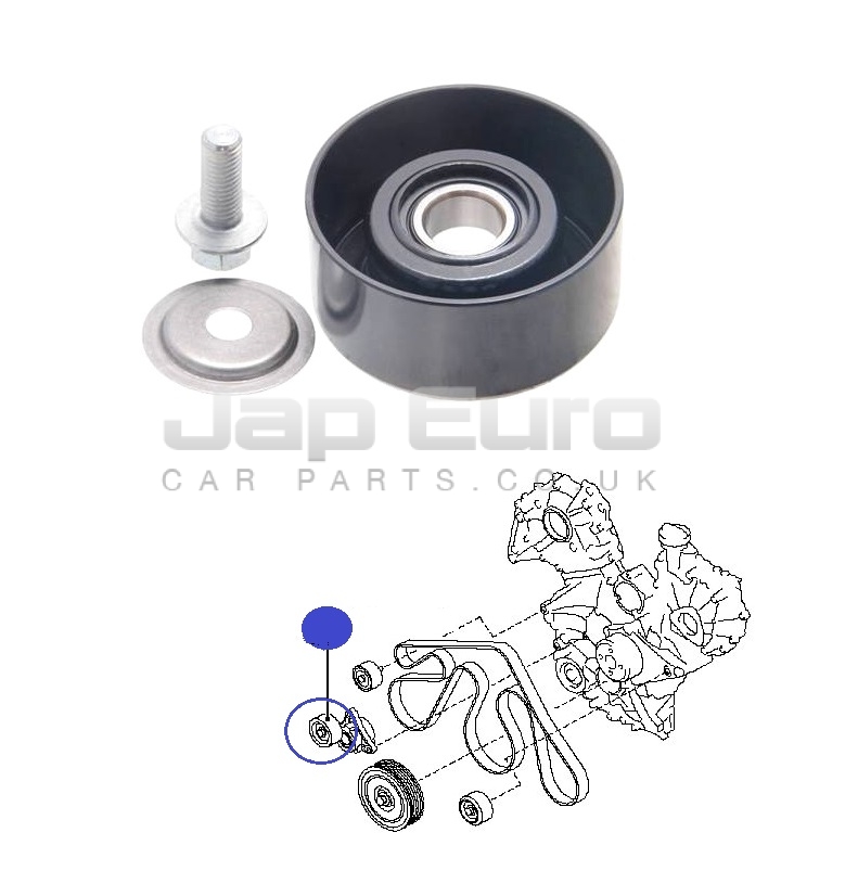For NISSAN NAVARA D40U 2.5DCi TEKNA 2013> FAN BELT TENSIONER PULLEY ...